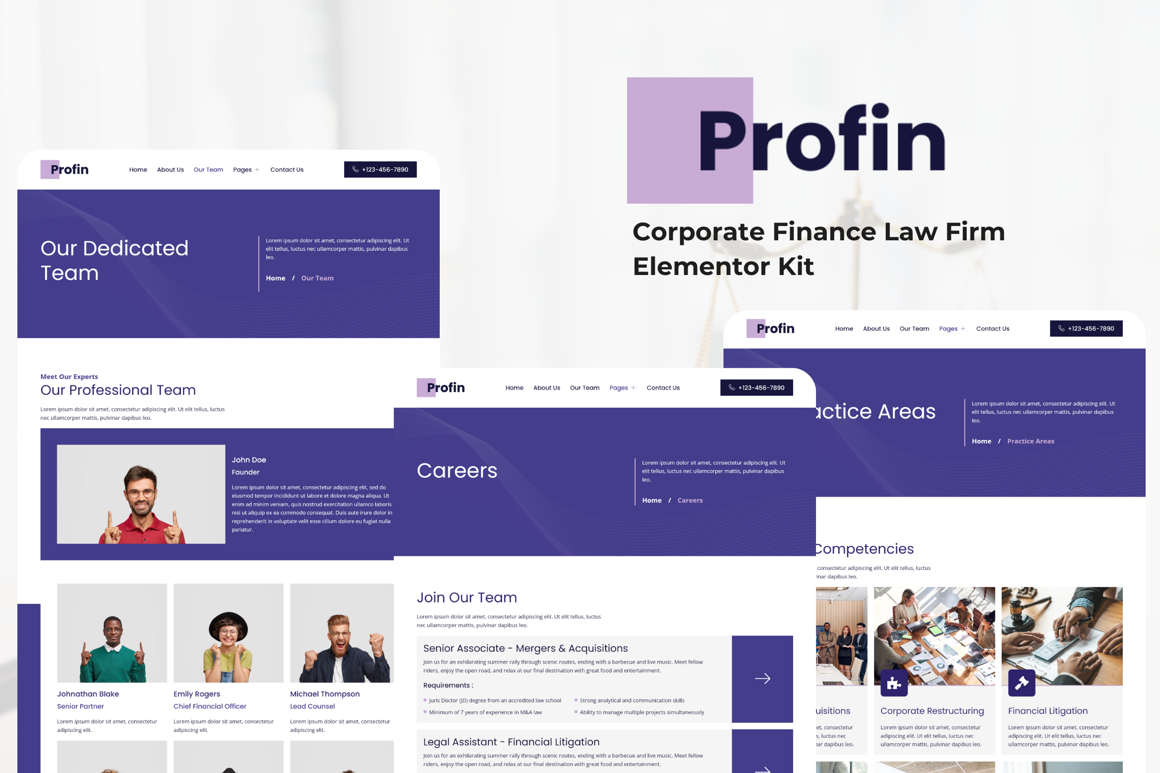 Profin - Finance Law Firm Elementor Template Kit by balityps | ThemeForest